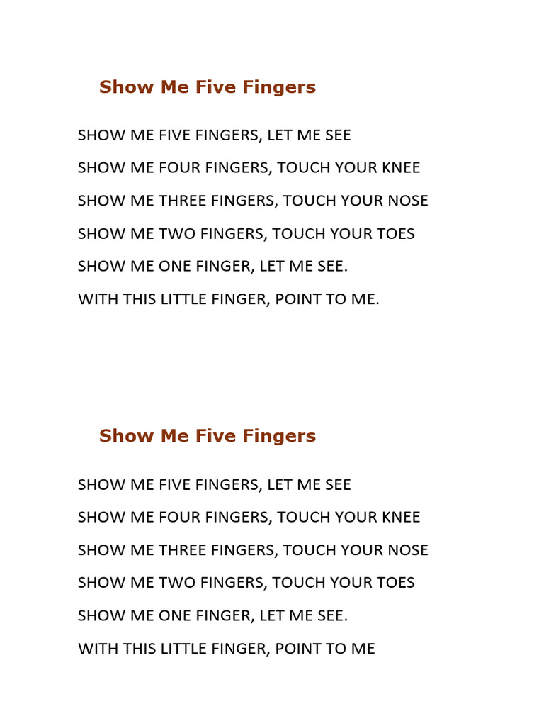 Body Poem | PDF