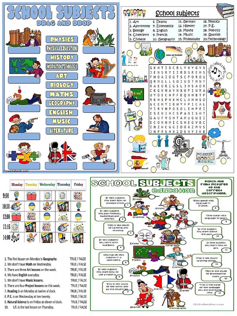 Schools Subjects | PDF