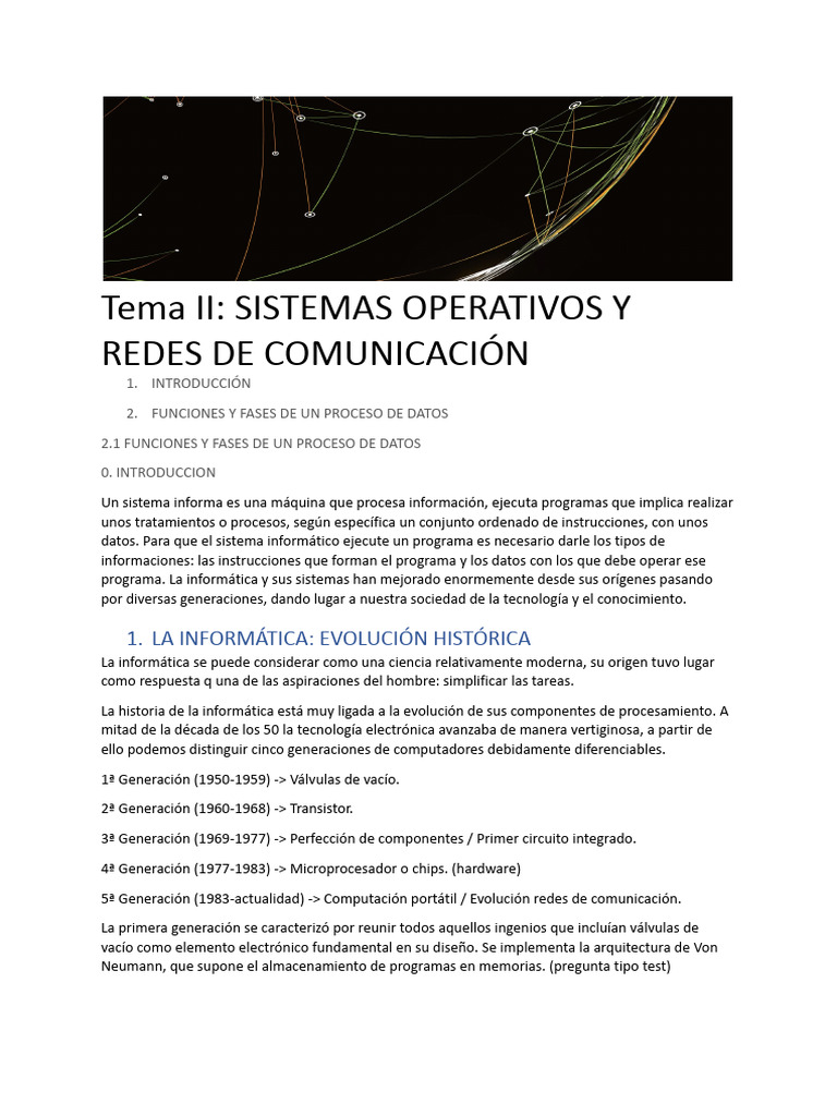 Tema 2 Sistemas Operativos y Redes | PDF | Almacenamiento de datos de la computadora | Hardware ...