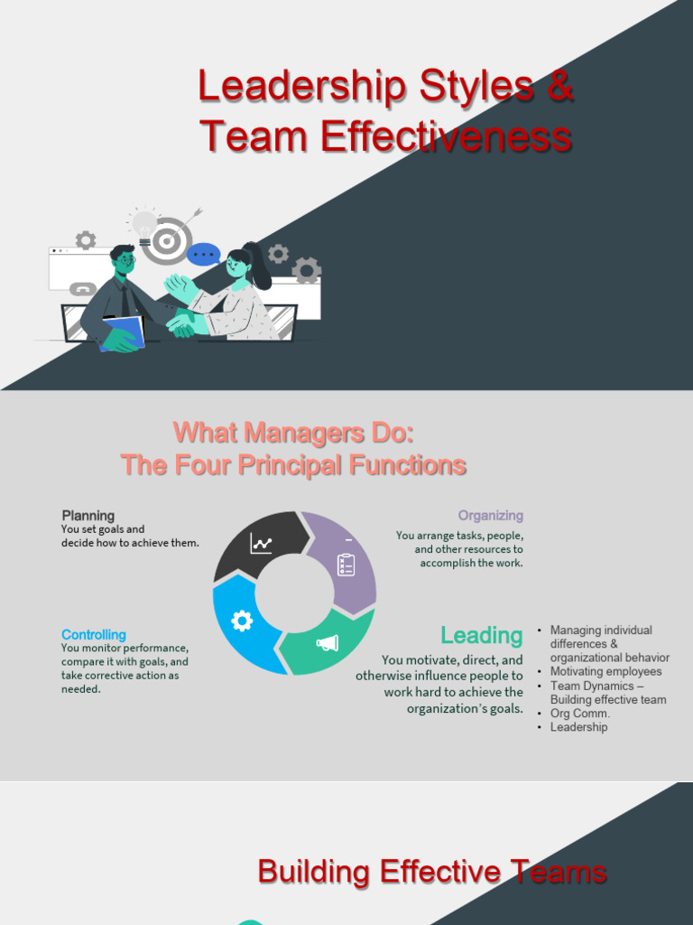 (Handout) Leadership & Team Effectiveness | PDF