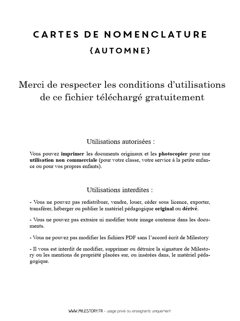 Imagiers Automne | PDF