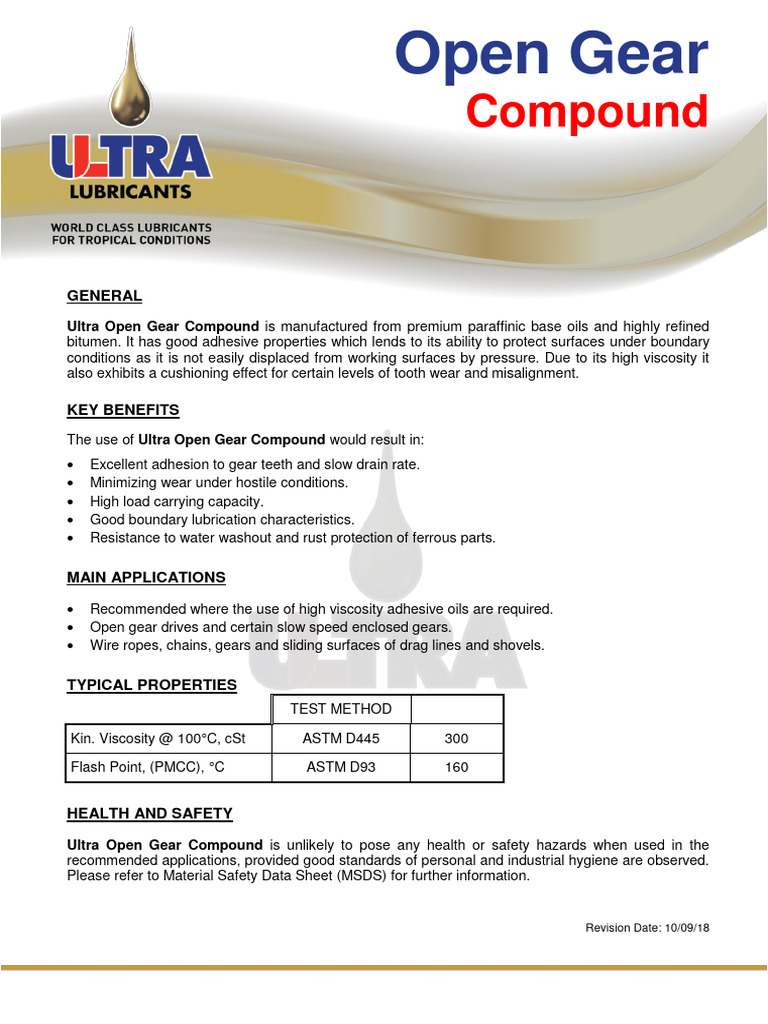 Ultra Open Gear Compound Benefits | PDF | Business | Computers