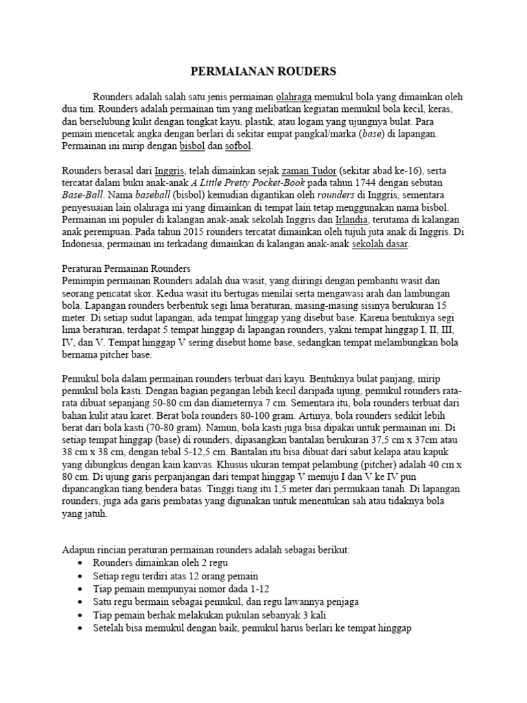 Permaianan Rouders | PDF