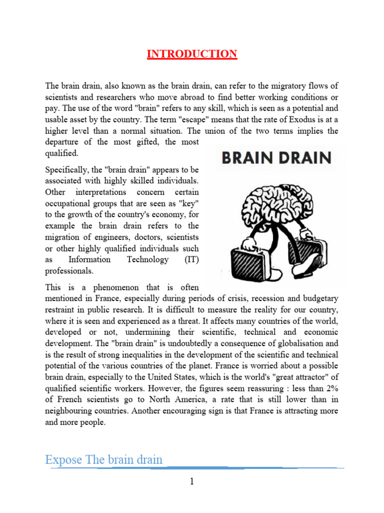 Expose Brain Drain | PDF