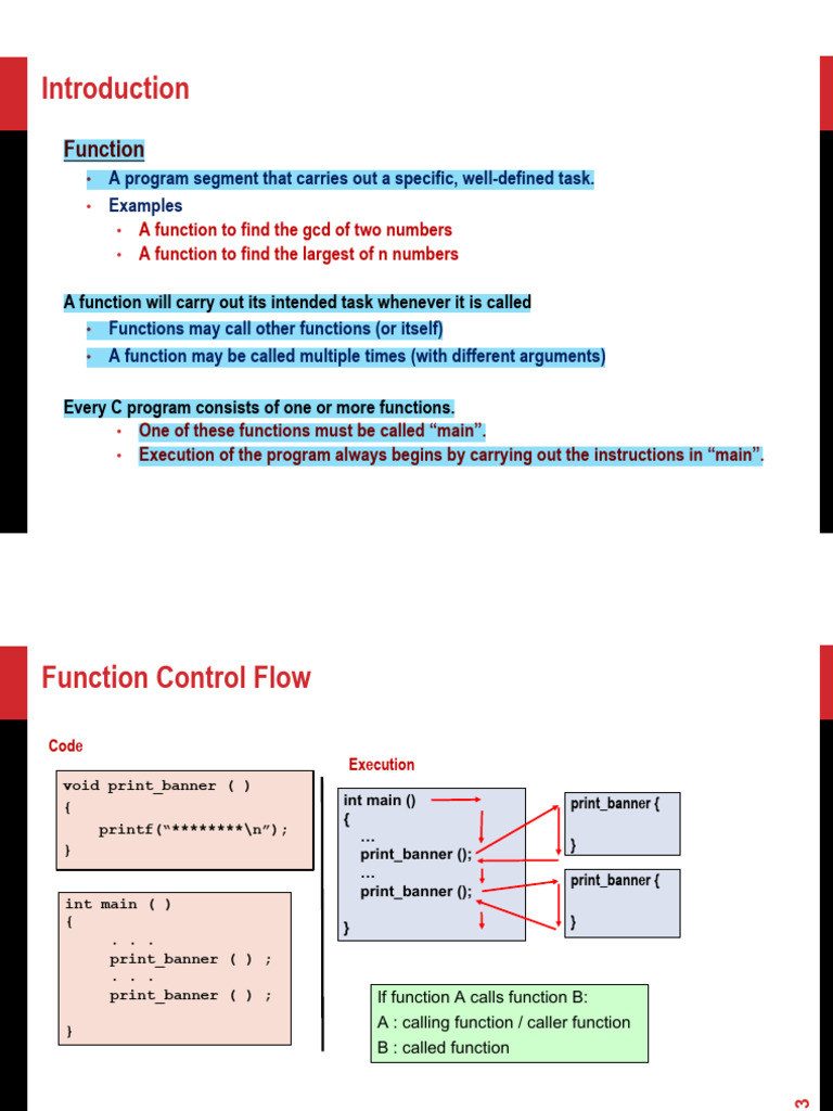 Functions | PDF | Parameter (Computer Programming) | Software Engineering