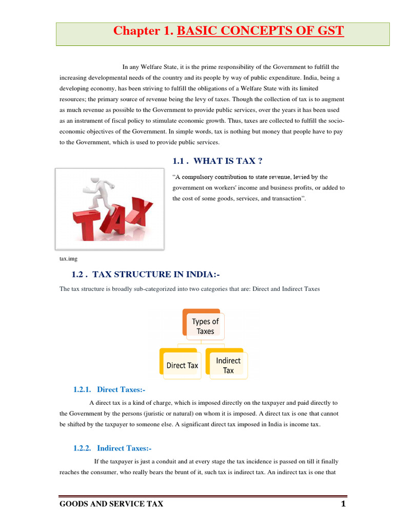 Basic Concepts of GST | PDF