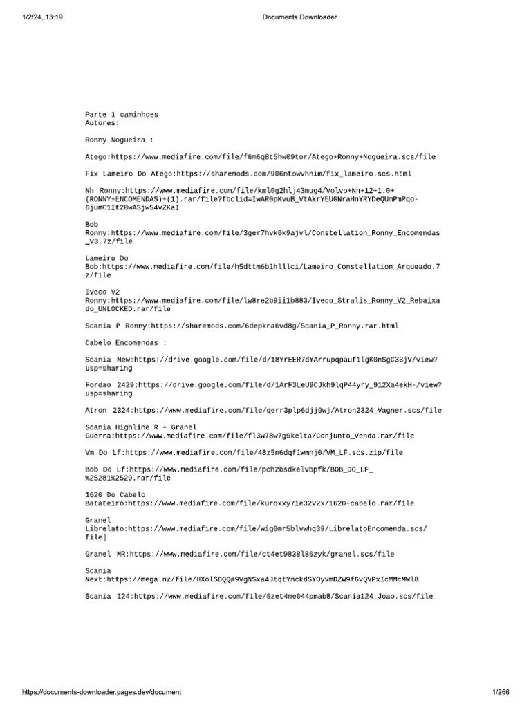 Mods Vazados Brasil | PDF