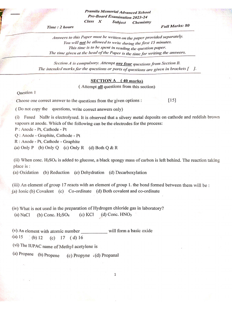 Pmas Chemistry | PDF