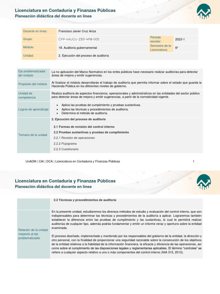 LCFP M18 U2 Planeacion Didactica | PDF