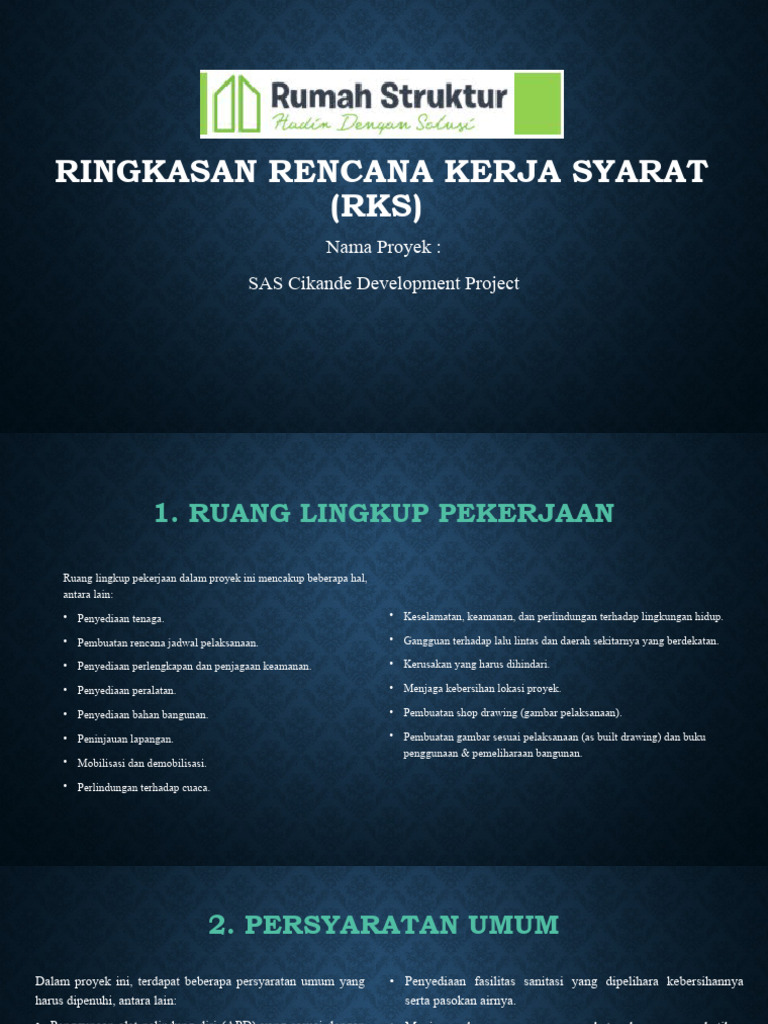 Rangkuman RKS | PDF