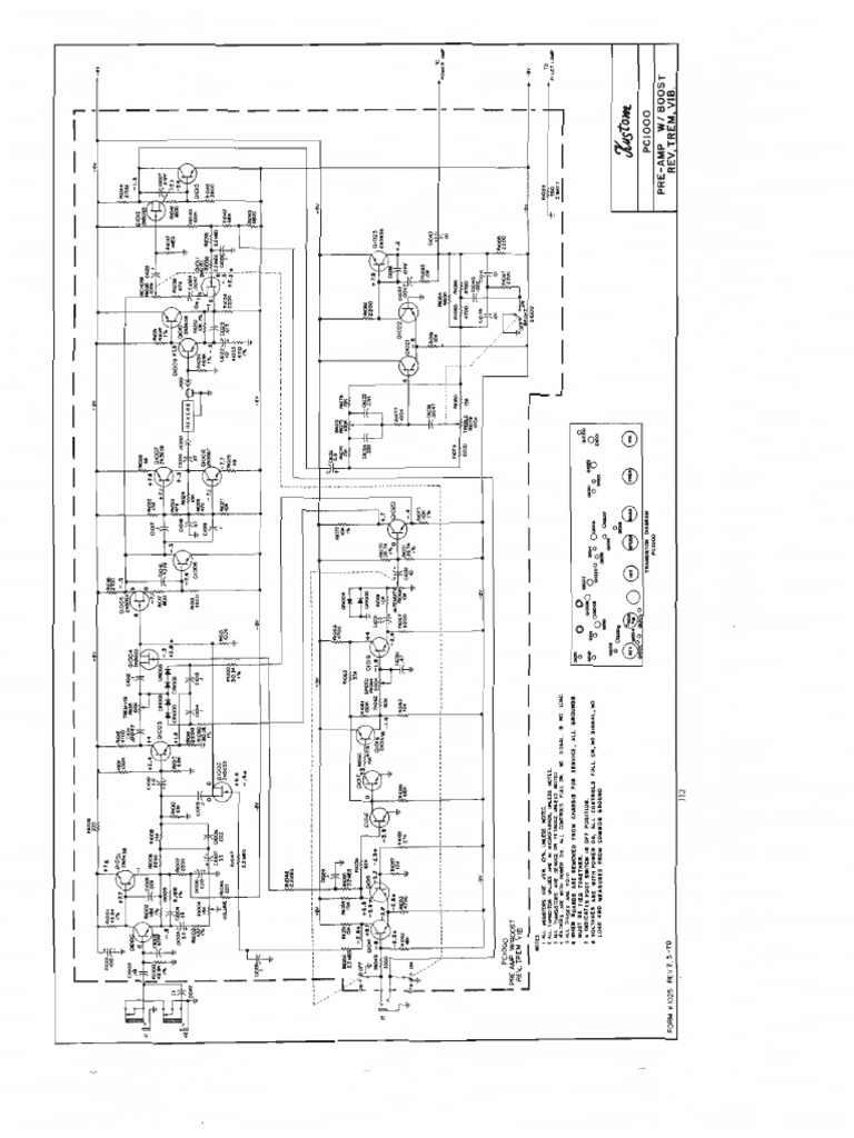 Kustom pc1000 Preamp SCH | PDF