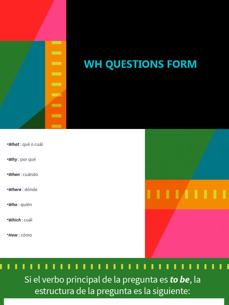 WH Questions Form | PDF