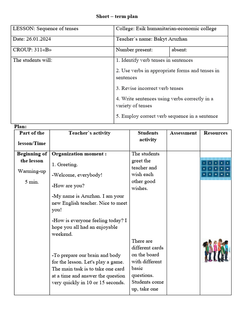 SEQUINCE OF Tenses | PDF | Grammatical Tense | Verb