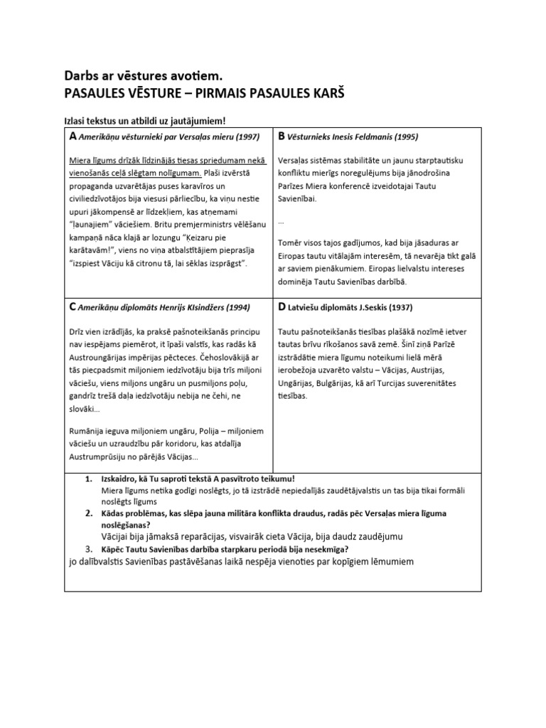 Darba Lapa Pirmais Pasaules Karš | PDF