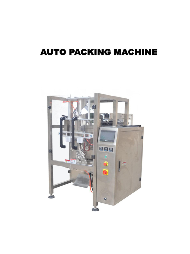 Manual For Packing Machine-1 | PDF