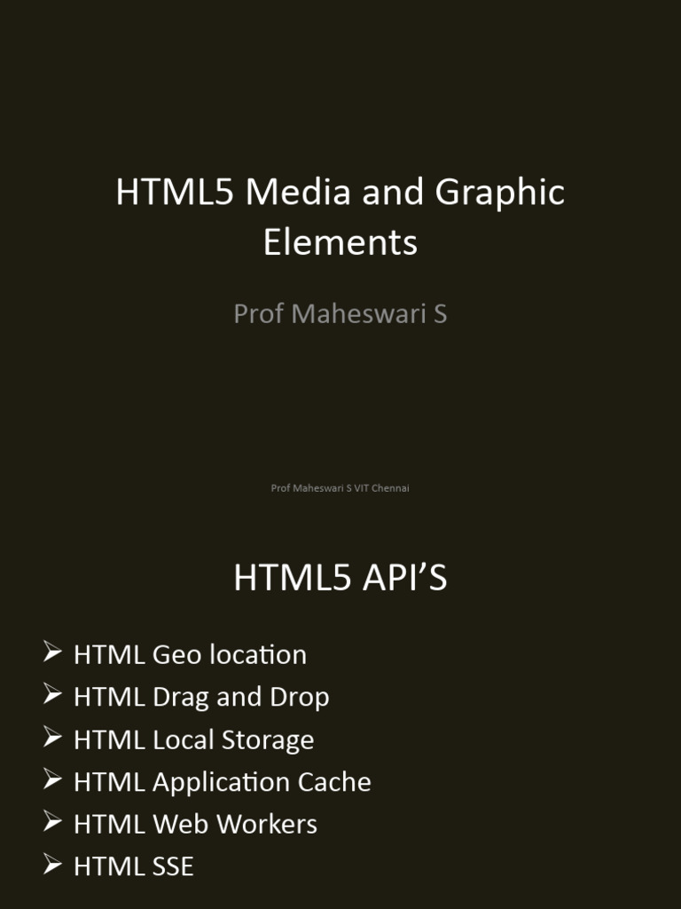 5-HTML Audio, Video, SVG | PDF