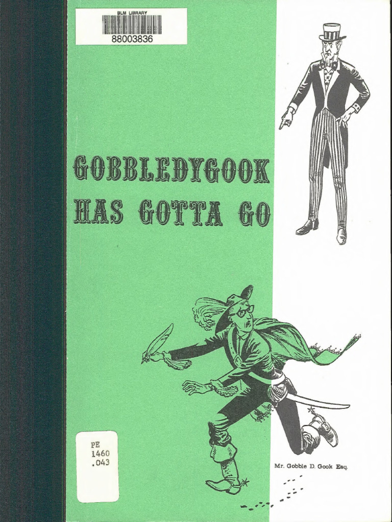 Livro Gobbledygook Has Gotta Go | PDF | Mind | English Language Livro Gobbledygook Has Gotta Go | PDF | Mind | English Language