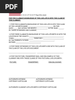 Live Life Claim | PDF | Law