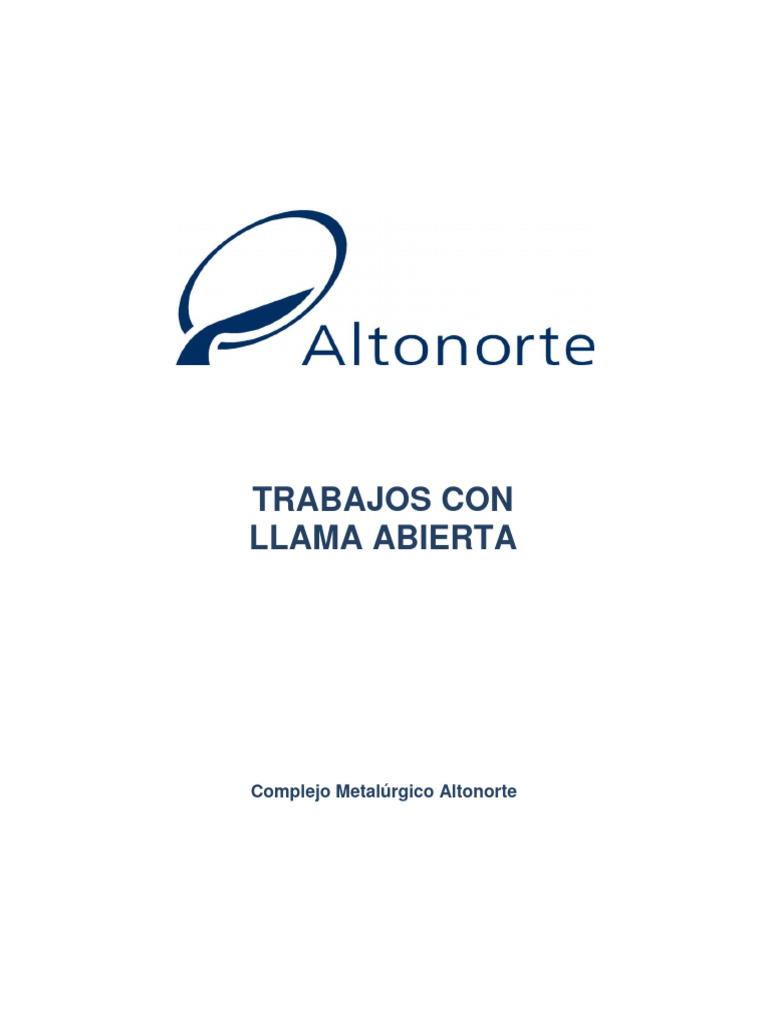 AN-SP-SSS-0005 Trabajos Llama Abierta | PDF | Combustión | Soldadura