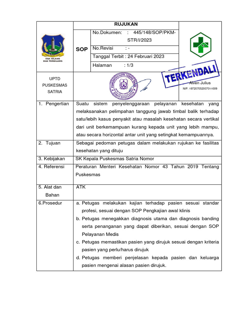 Sop Rujukan | PDF | Hukum | Pengembangan Diri