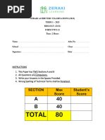 Biology Form 1 End Term 1 Exam 2021 Questions and Answers | PDF ...