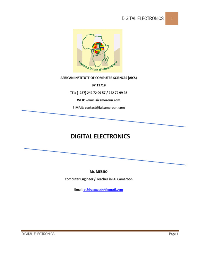 Digital Electronics Chapter 1 Level 1 | PDF
