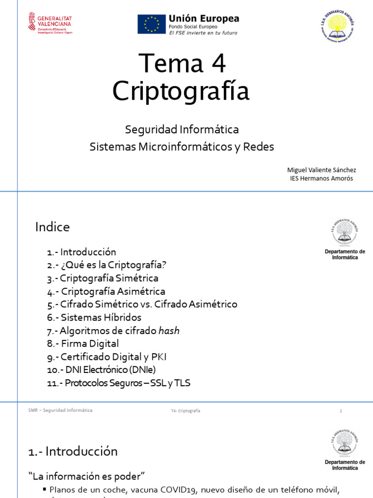 UD4 - Criptografía | PDF