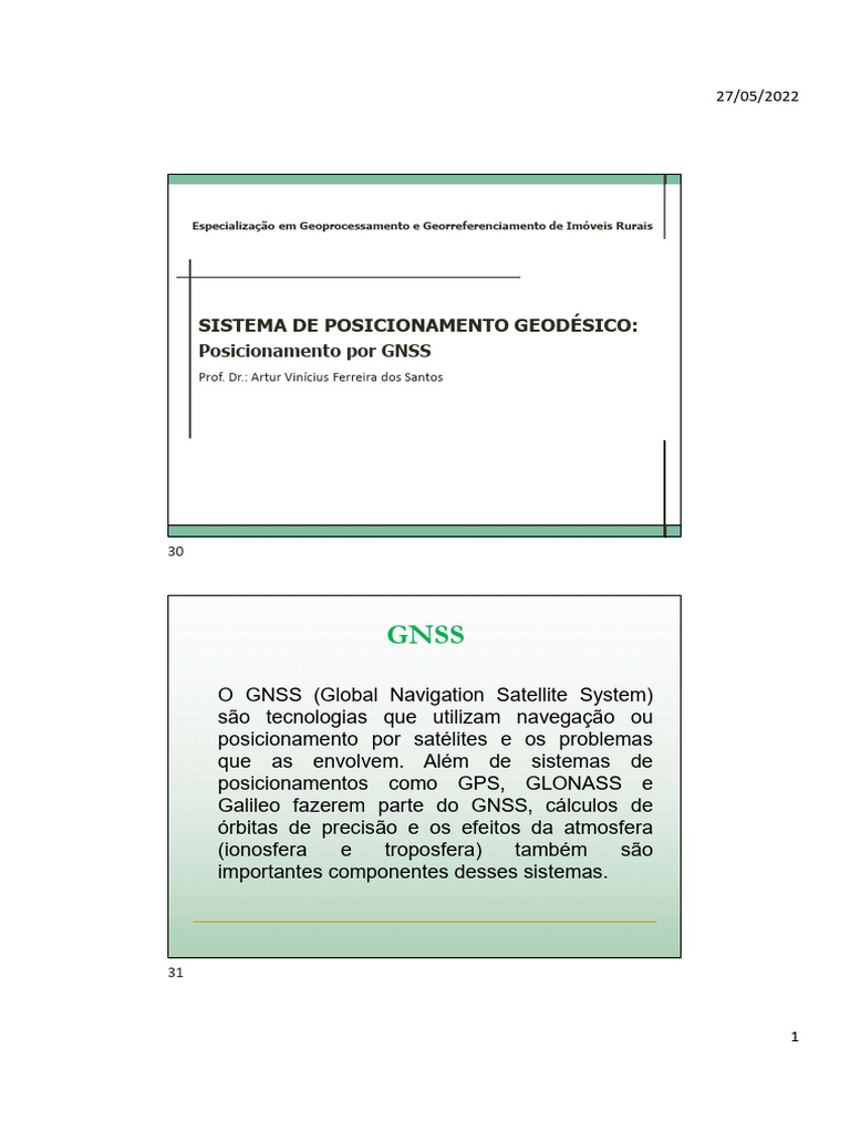 SPG - Posicionamento Por Gnss | PDF