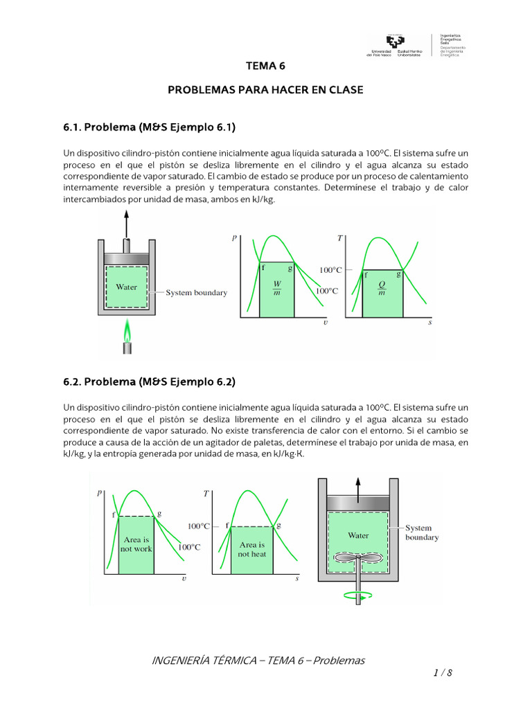 Problemas de Ingeniería Térmica | PDF | Temperatura | Calor