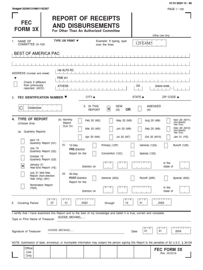 Best of America PAC Year-End | PDF | Political Action Committee ...