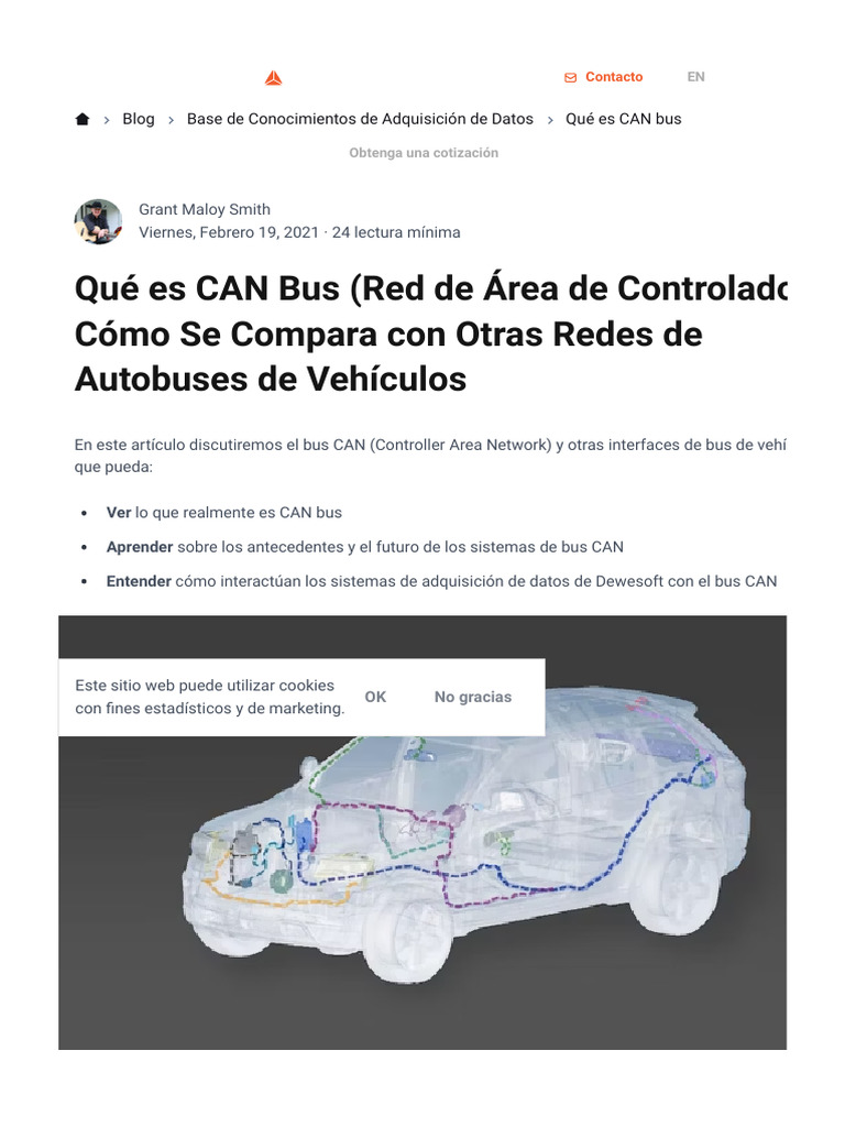 Red CAN Bus Características | PDF