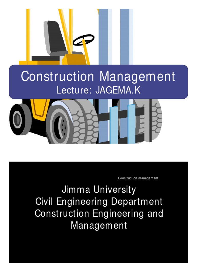 Chapter-1 Construction Management (Compatibility Mode) | PDF