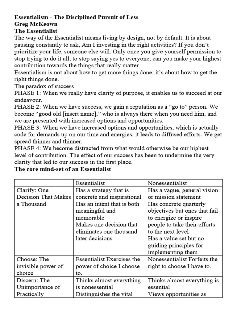 Essentialism - 2jt | PDF Essentialism - 2jt | PDF
