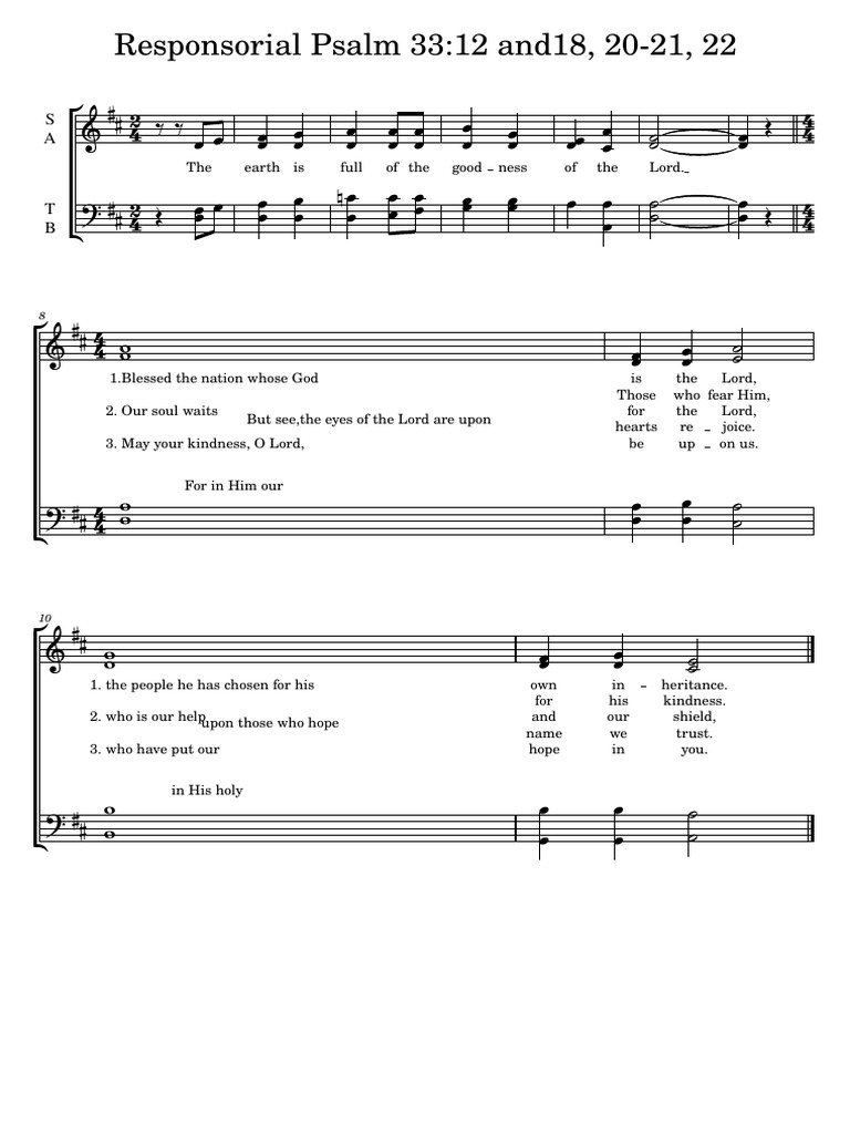 Responsorial Psalm and | PDF | Old Testament Books | Worship