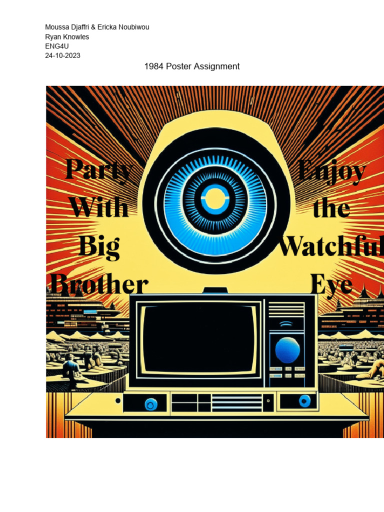 1984 Poster Assignment | PDF
