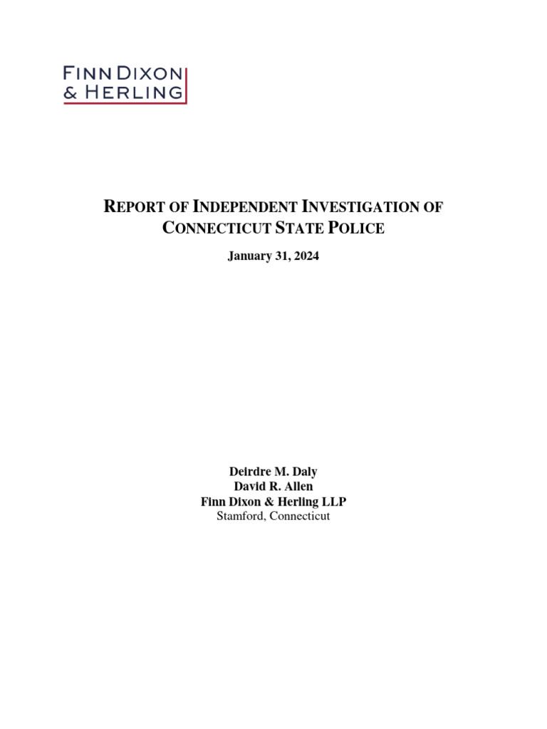 Finn Dixon Herling Report On CSP | PDF