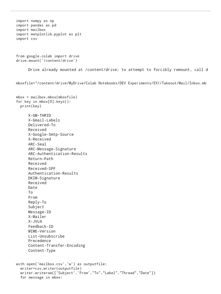 DEVExperiment1.ipynb - Colaboratory | PDF