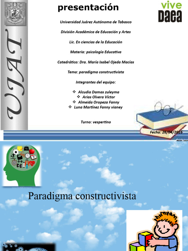 Paradigma Constructivista | PDF | Constructivismo (filosofía de la educación) | Aprendizaje