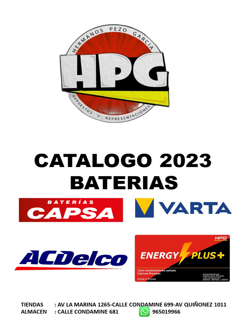 Catalogo Baterias 2023 PDF2 | PDF