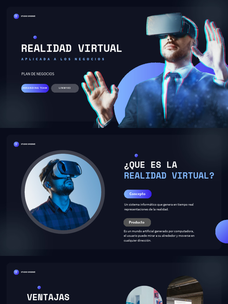 Realidad Virtual Aplicada Los Negocios | PDF | Realidad virtual | Tecnologías de la información
