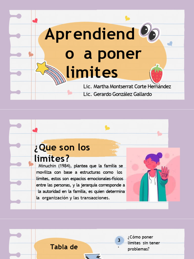 Aprendiendo A Poner Limites | PDF | Relaciones personales, crianza y ...