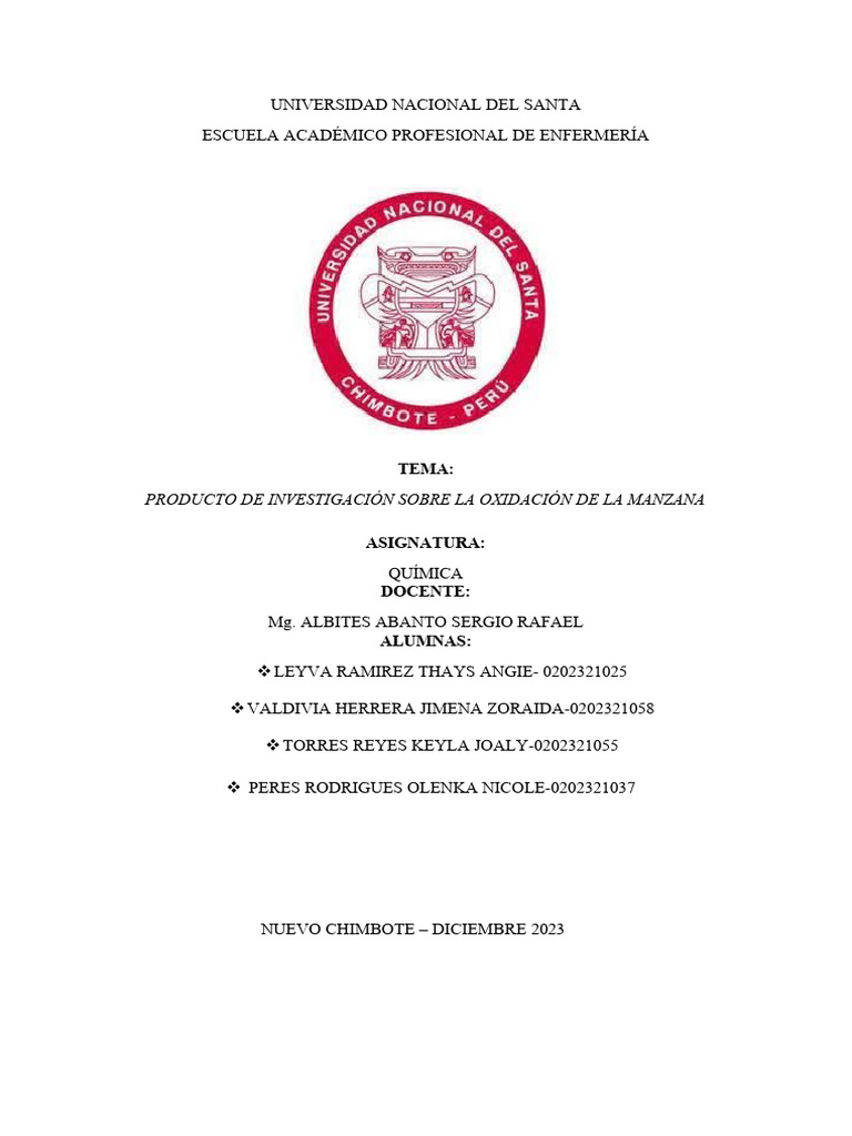 (GT 11) TP02 | PDF | Enzima | manzana