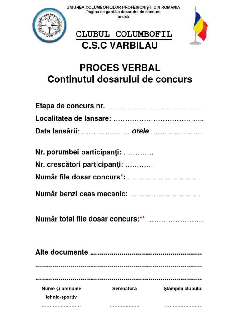 Proces Verbal Ucpr | PDF