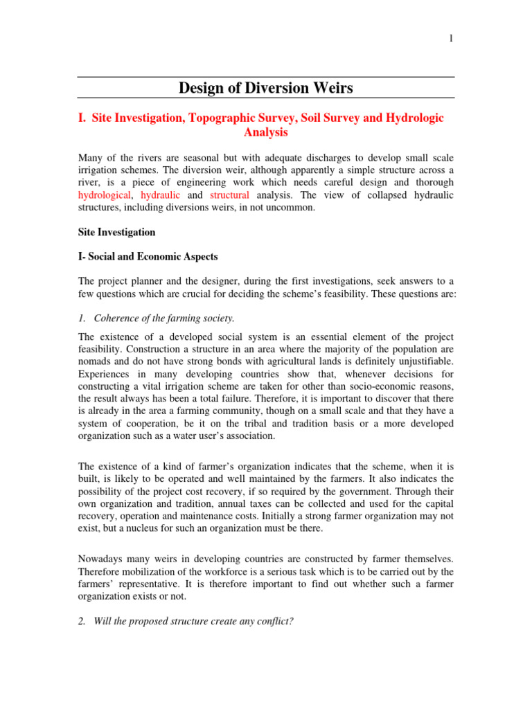 Weir | PDF | River | Discharge (Hydrology)