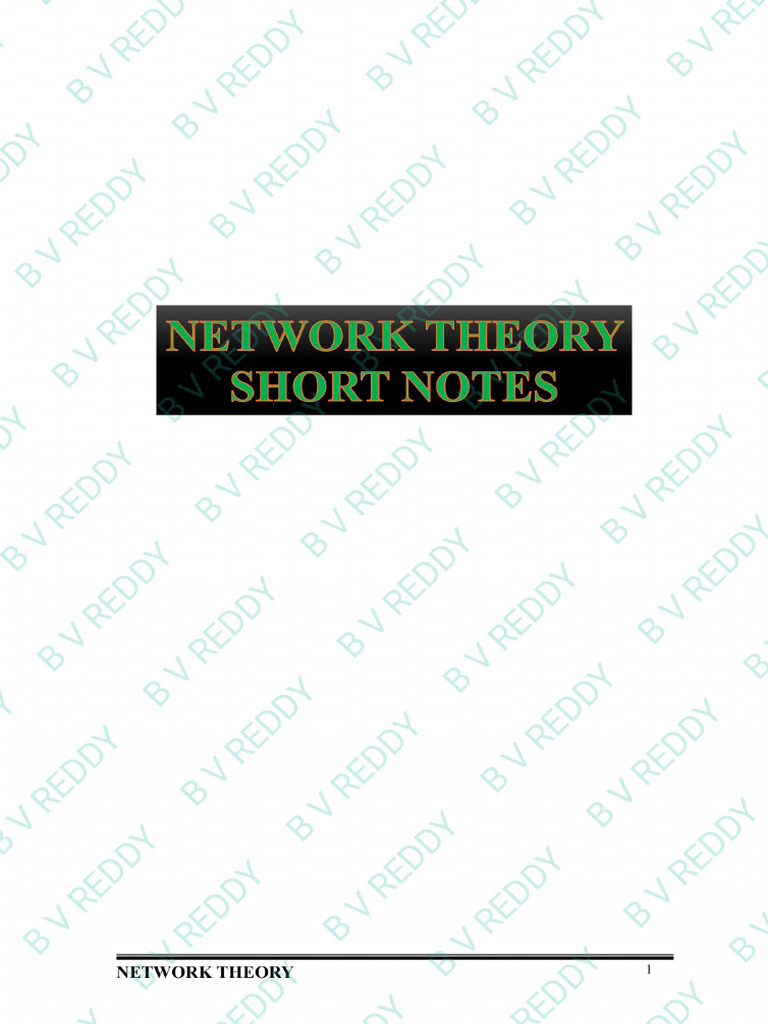 Network Short Notes | PDF