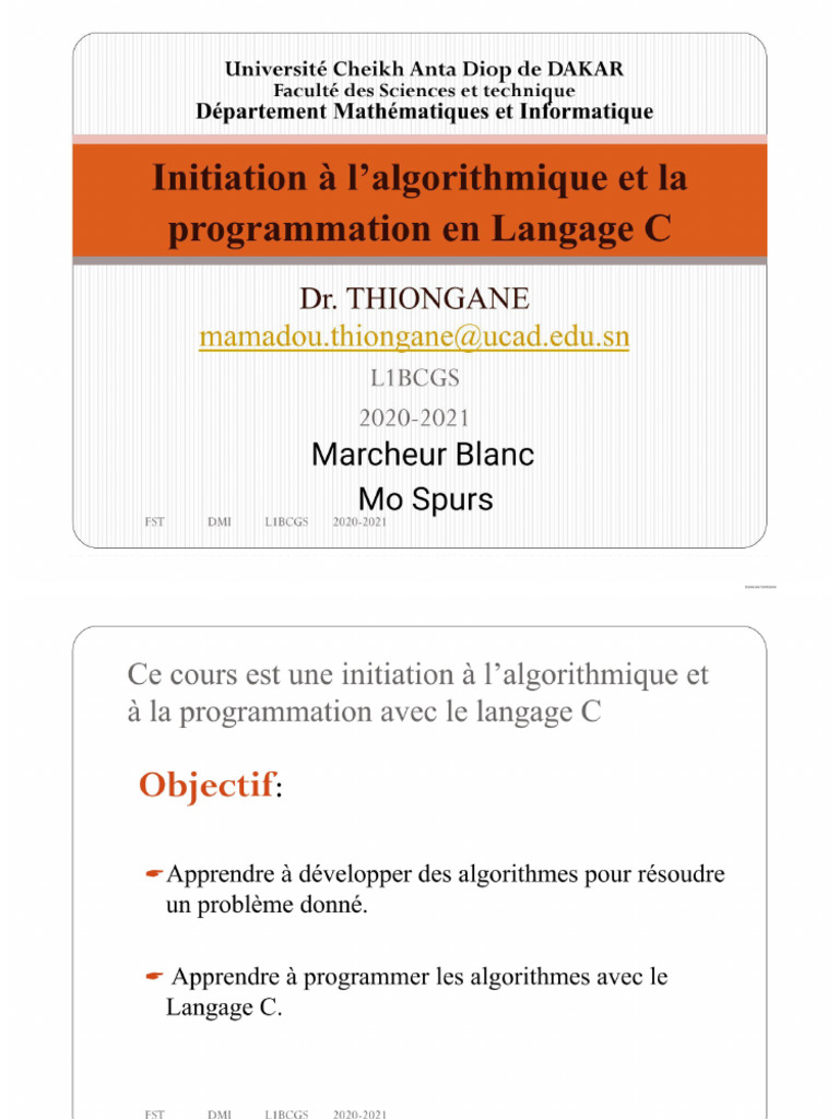 Chapitre 1 - INTRODUCTION A LA PROGRAMMATION | PDF