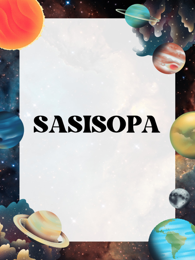 Black Illustration Galaxy Blank Page A4 Document | PDF