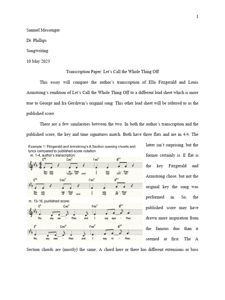 Transcription Paper 2 Pdf 