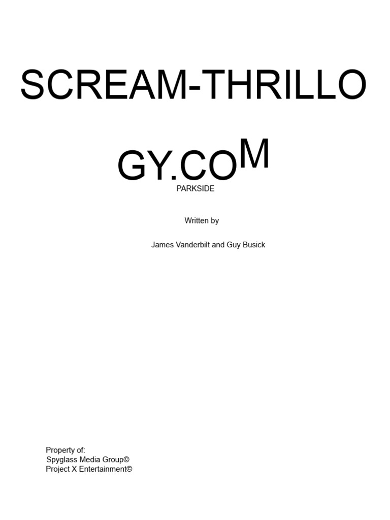 Scream 2022 Script | PDF