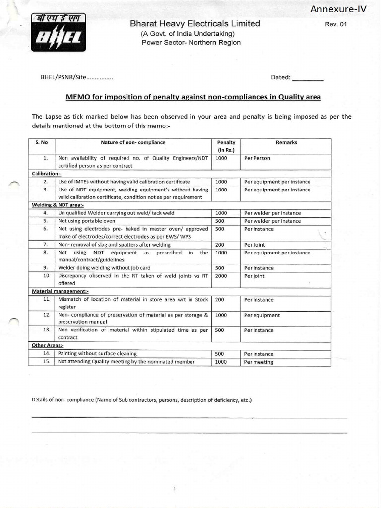 Scc-Annexure Iv | PDF